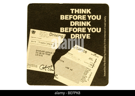 think before you drink before you drive Stock Photo - Alamy