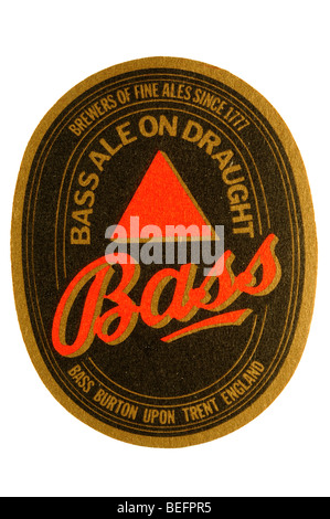 A pint of draught Bass real ale on a pub table pub table drinks glasses ...