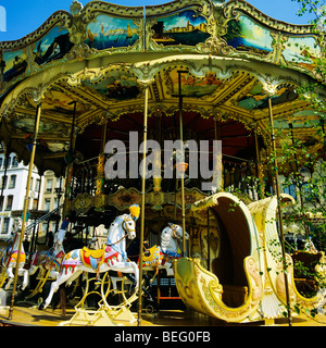 18th Century Venetian carousel replica Stock Photo - Alamy