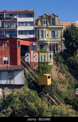 A funicular lift in Valparaiso, Chile Stock Photo - Alamy