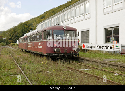 Preserved German railbus at Ennepetal, NRW, Germany Stock Photo - Alamy