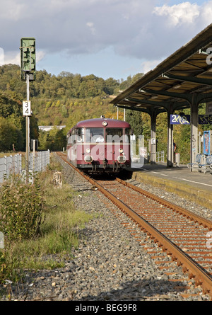 Preserved German railbus at Herdecke, NRW, Germany Stock Photo - Alamy