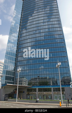 Madou Plaza Tower, Brussels, part of the European Commision Stock Photo ...