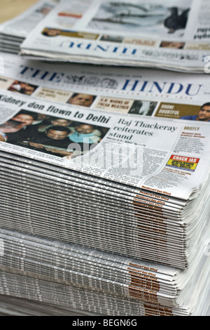 Stack of India's daily newspapers Stock Photo - Alamy