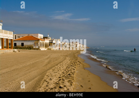 Seafront Fishermans Villas Playa Del Pinet La Marina Spain Stock Photo ...