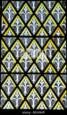 Stained Glass Window, Grisaille Patterns, St Edmund the King Martyr ...