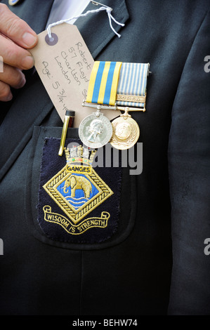 Wartime evacuee Robert Larking pictured in 2009 at home in Sussex with ...