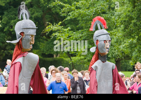 Giant puppets of Roman Legionnaires during St Albans Albantide ...