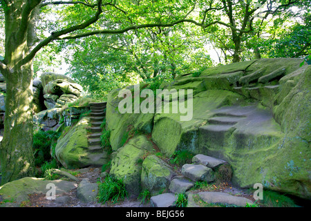 Rowtor Rocks, Birchover, Derbyshire Stock Photo - Alamy