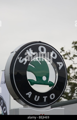 Sign and logo of Skoda Stock Photo - Alamy