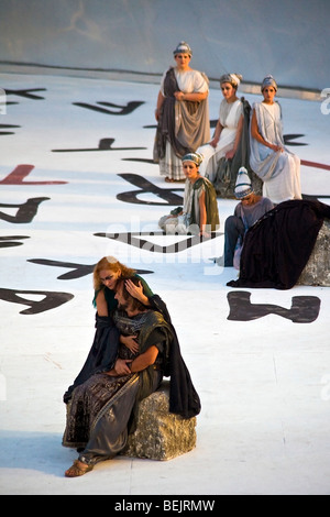 Theatre performance, Medea, Greek Theatre, Siracusa, Sicily, Italy ...