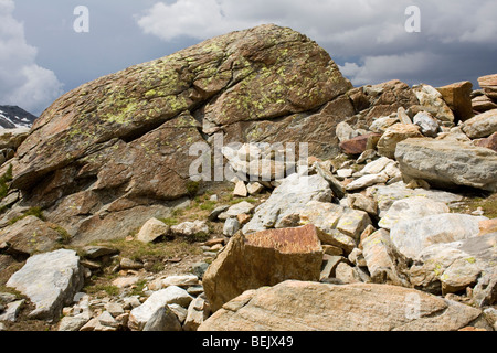 patterns and textures in alpine rock Stock Photo - Alamy