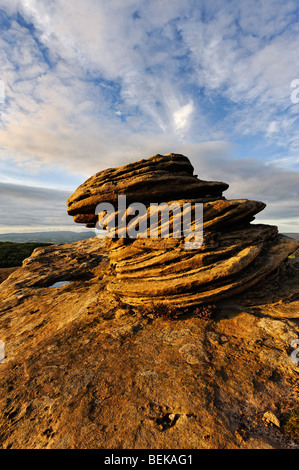 Rock Formation at Dove Crag in the Simonside Hills near Rothbury ...