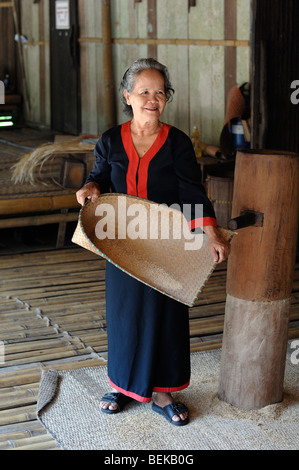 Bidayuh woman in traditional clothing Stock Photo - Alamy