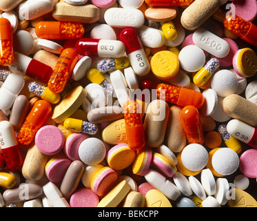 A photo of different medical tablets and pills Stock Photo - Alamy