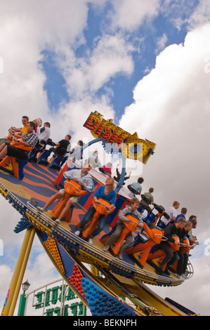 The Disko ride showing movement at the Pleasure Beach in Great Yarmouth ...