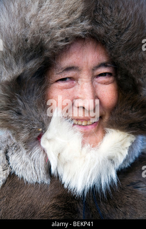 Traditional Inuit outerwear, hand made from seal skins and various ...