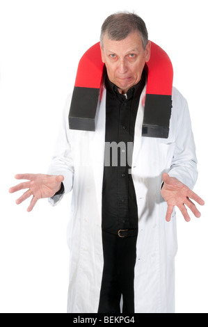 experiment with magnetism in the laboratory by a nutty professor Stock ...