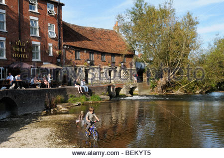 Old Mill Harnham, Salisbury, Wiltshire, England, UK Stock Photo ...