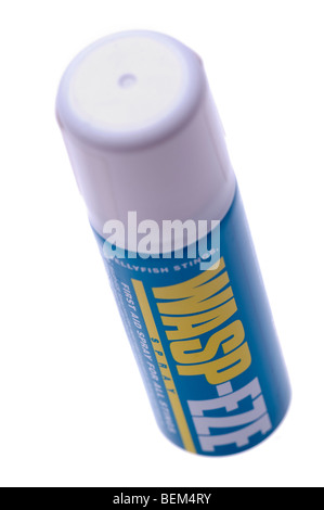 Spray can of Waspeze first aid for wasp, bee and jellyfish stings Stock ...