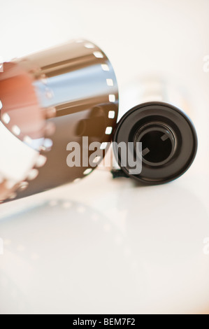 Close view of film camera with film roll inside Stock Photo - Alamy