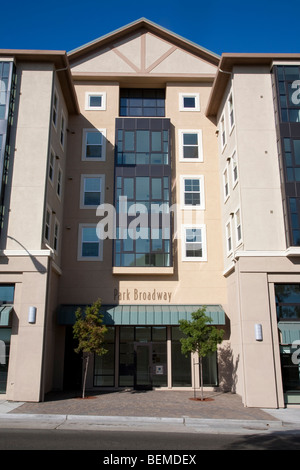 Multi-storey multi-entrance residential buildings of different levels ...