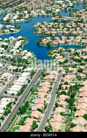A typical American suburb housing subdivision or condominium Stock ...