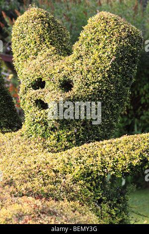 Teddy bear topiary hedge, England UK Stock Photo - Alamy