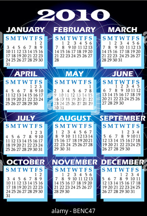 calendar february 2010 Stock Photo - Alamy