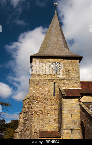 View of Old Heathfield Church, East Sussex, in the snow Stock Photo - Alamy