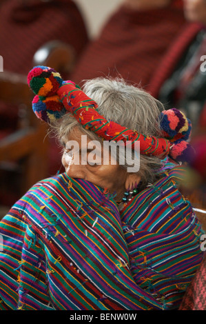 GUATEMALA Catholic church at Chajul, El Quiche. Sunday mass. PHOTOGRAPH ...