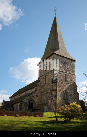 View of Old Heathfield Church, East Sussex, in the snow Stock Photo - Alamy