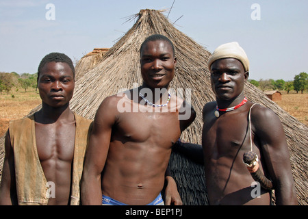 Traditional Tata Somba / Somba houses with thatched roofs and Stock ...
