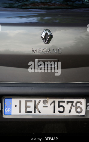 Vehicle registration plate on a Greek Toyota saloon car Stock Photo - Alamy