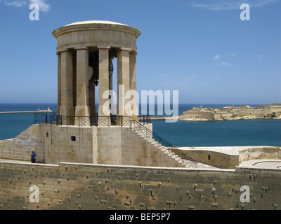 Siege Bell, On The Grand Harbour, Valletta, Malta Stock Photo - Alamy