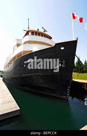 Norgoma Great Lakes Freighter permanently docked at Roberta Bondar Park ...