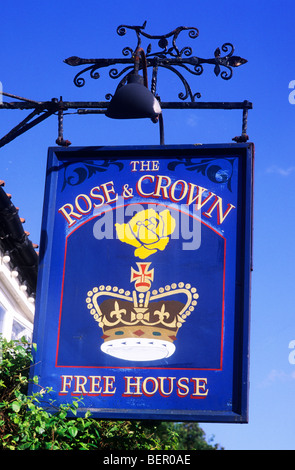 The Crown Inn Pub Sign UK Pubs Signs Stock Photo - Alamy