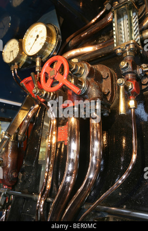 Close up view of the Mallard locomotive engine and nameplate at the ...