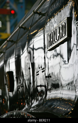Nameplate of 'Mallard', British steam locomotive, National Railway ...