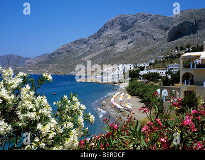 Massouri holiday resort, Kalymnos, Greece, Aegean Tavern Stock Photo ...