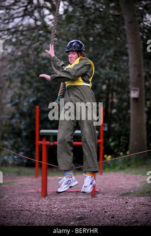 BOYS ARE ASSESSED DURING A TEAM PHYSICAL PROBLEM SOLVING EXERCISE AT ...