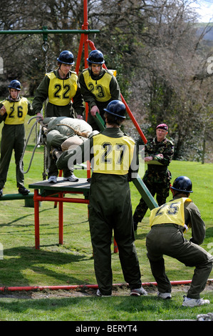 BOYS ARE ASSESSED DURING A TEAM PHYSICAL PROBLEM SOLVING EXERCISE AT ...
