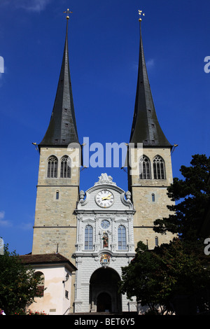 Cathedral Luzern Switzerland Stock Photo - Alamy