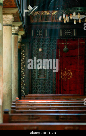 Interior of the Al-Muallaqa, Church, Cairo, Egypt Stock Photo - Alamy