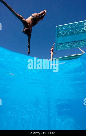 At a diving competition Stock Photo - Alamy
