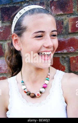 teen smile with white perfect teeth, close up Stock Photo - Alamy