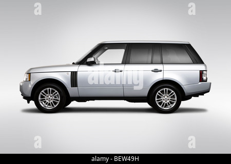 2010 Land Rover Range Rover HSE in Silver - Rear angle view Stock Photo ...
