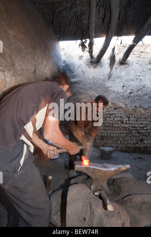 Blacksmith at work, Dakhla Oasis, Libyan Desert, Egypt Stock Photo - Alamy