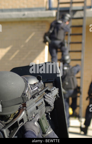 Police tactical firearms team Stock Photo - Alamy