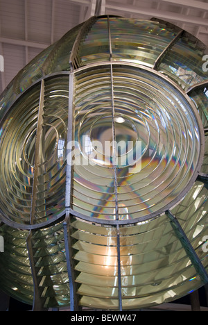 First Order Fresnel Lens in museum at Point Arena Lighthouse on the ...